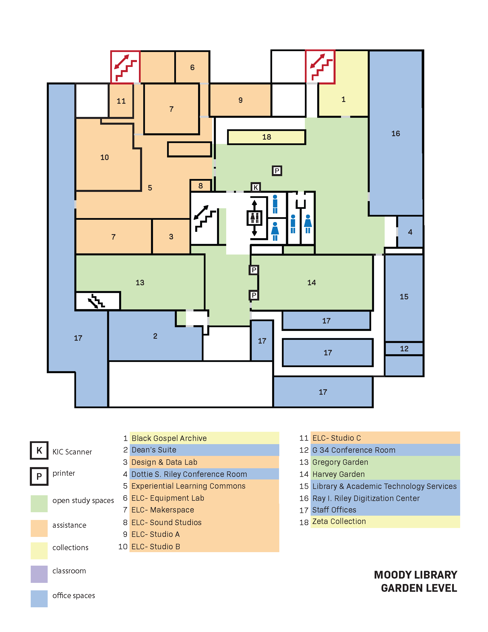 Map and Location Guide - Moody & Jones Libraries | University Libraries ...